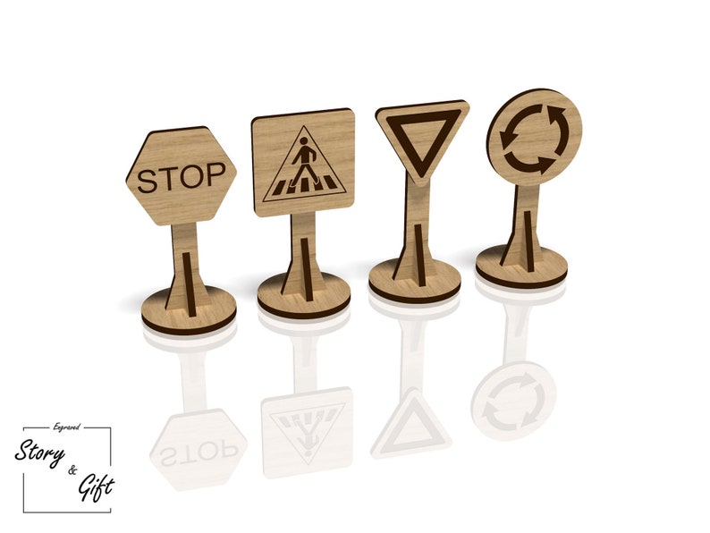 Wooden Road Track - Laser Cut Files (digital Download) - Etsy