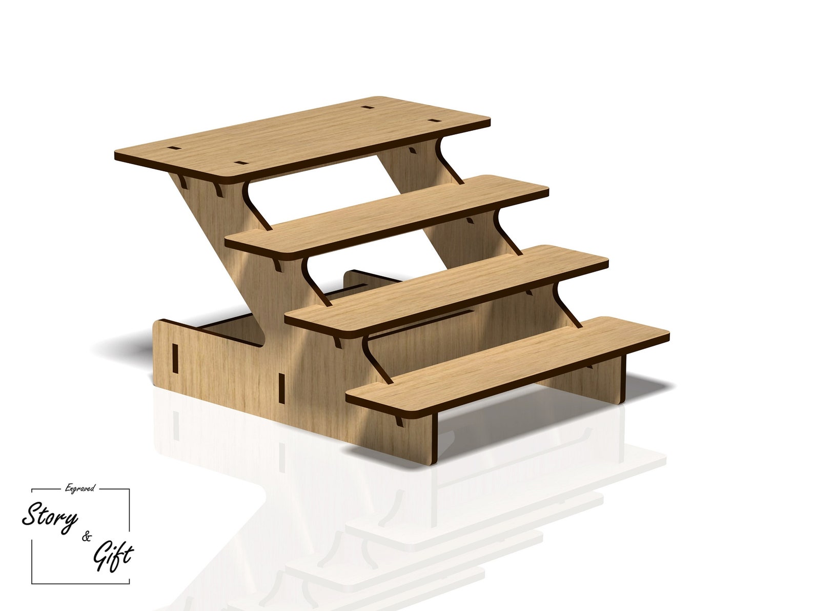 Display Stand Holder Laser Cut File DXF SVG CDR 3mm - Etsy