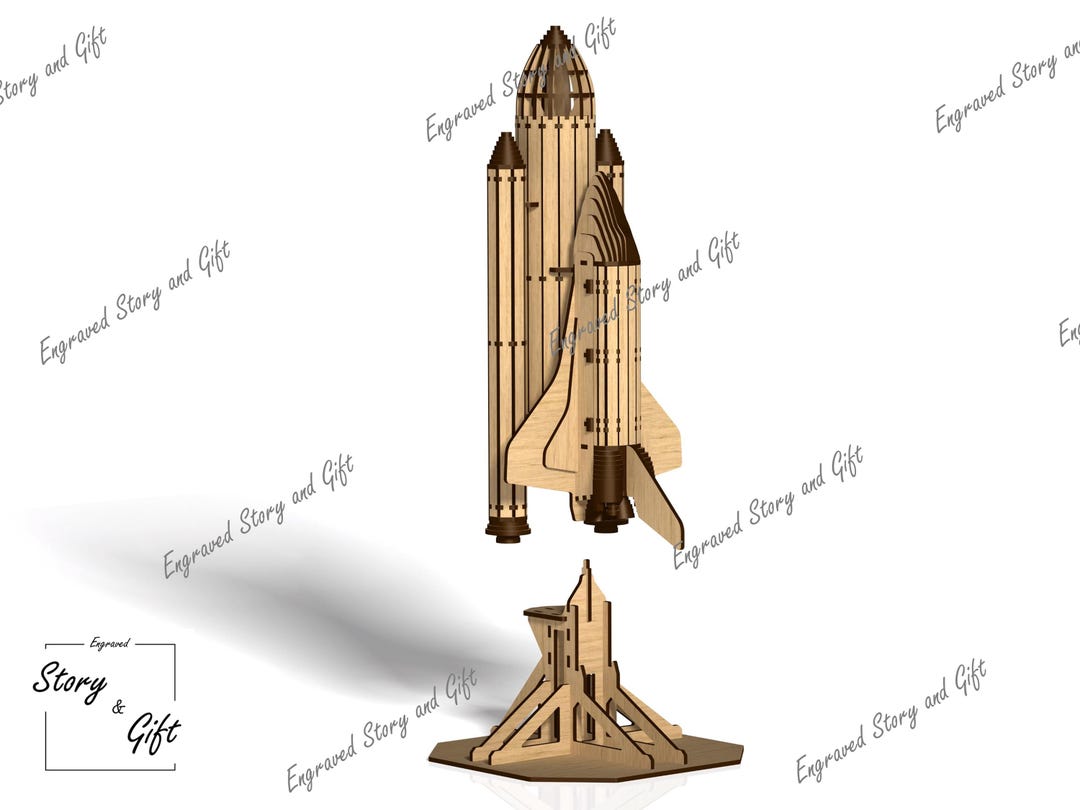 Rocket - Nasa Space Shuttle - Discovery - Spaceship - DXF, SVG, CDR ...