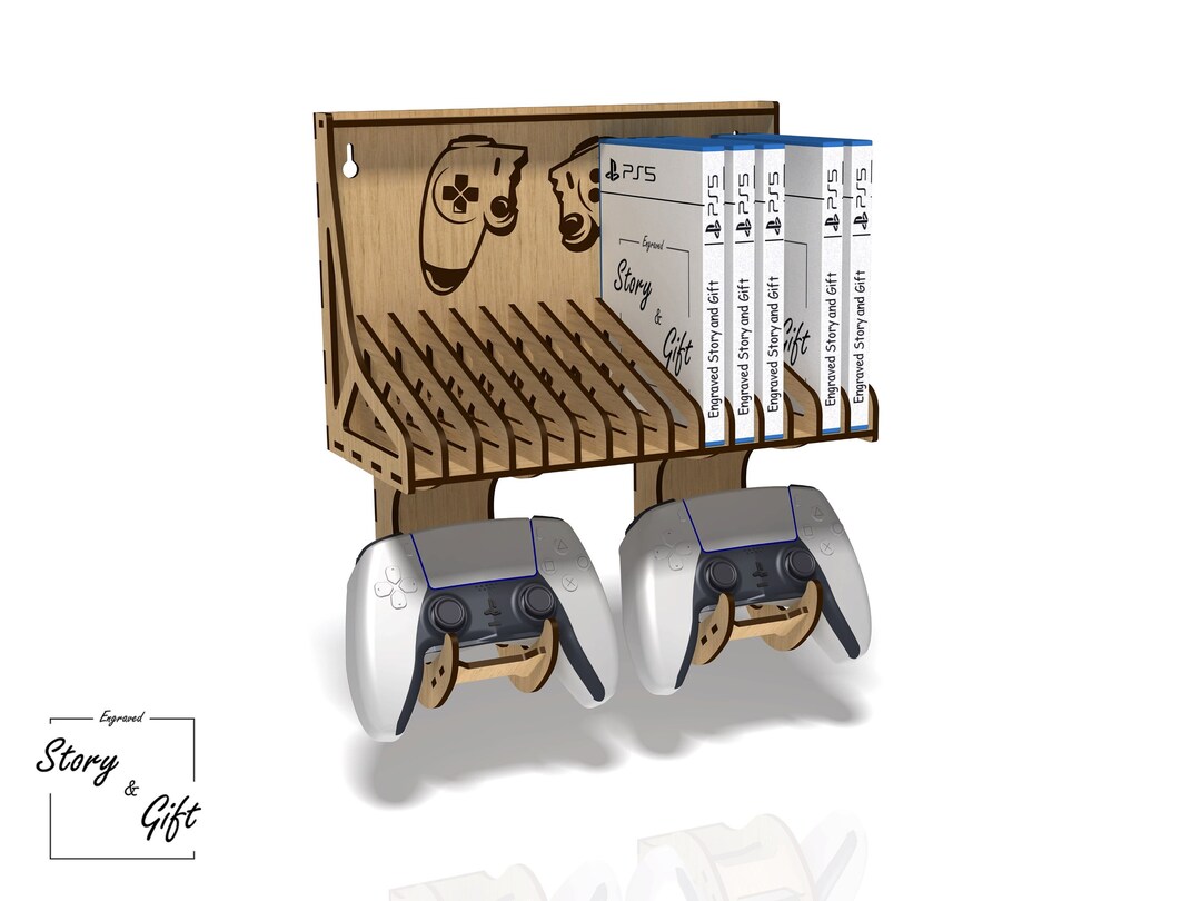 Game Holder Controller Holder Play Station Stand Dvd Holder DXF, SVG ...