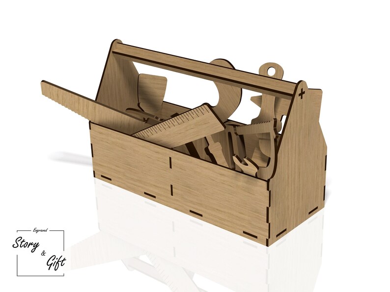 Tool Box Tools Wood Toy Laser Cut File DXF SVG CDR - Etsy