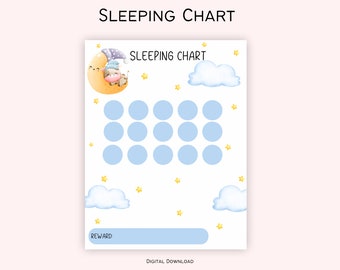 Printable Dog Bedtime Chart, Sleep Chart for Kids, Bedtime Reward Chart ...