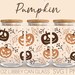 Halloween Pumpkin Svg • 16oz Glass Can Cutfile, Halloween Libbey Glass ...