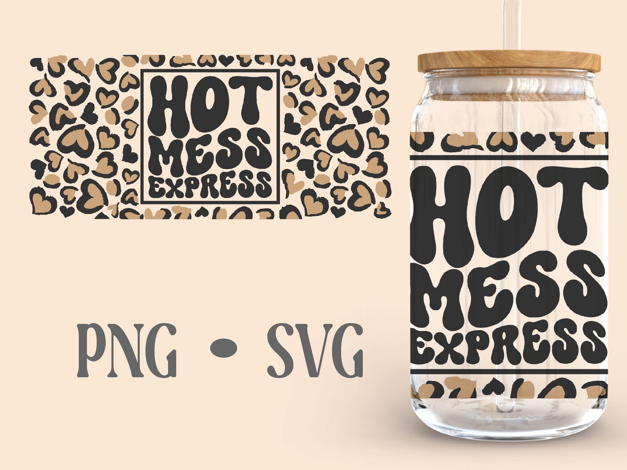 Hot Mess Express Svg 16 Oz Libbey Glass Svg Hot Mess Mom - Etsy
