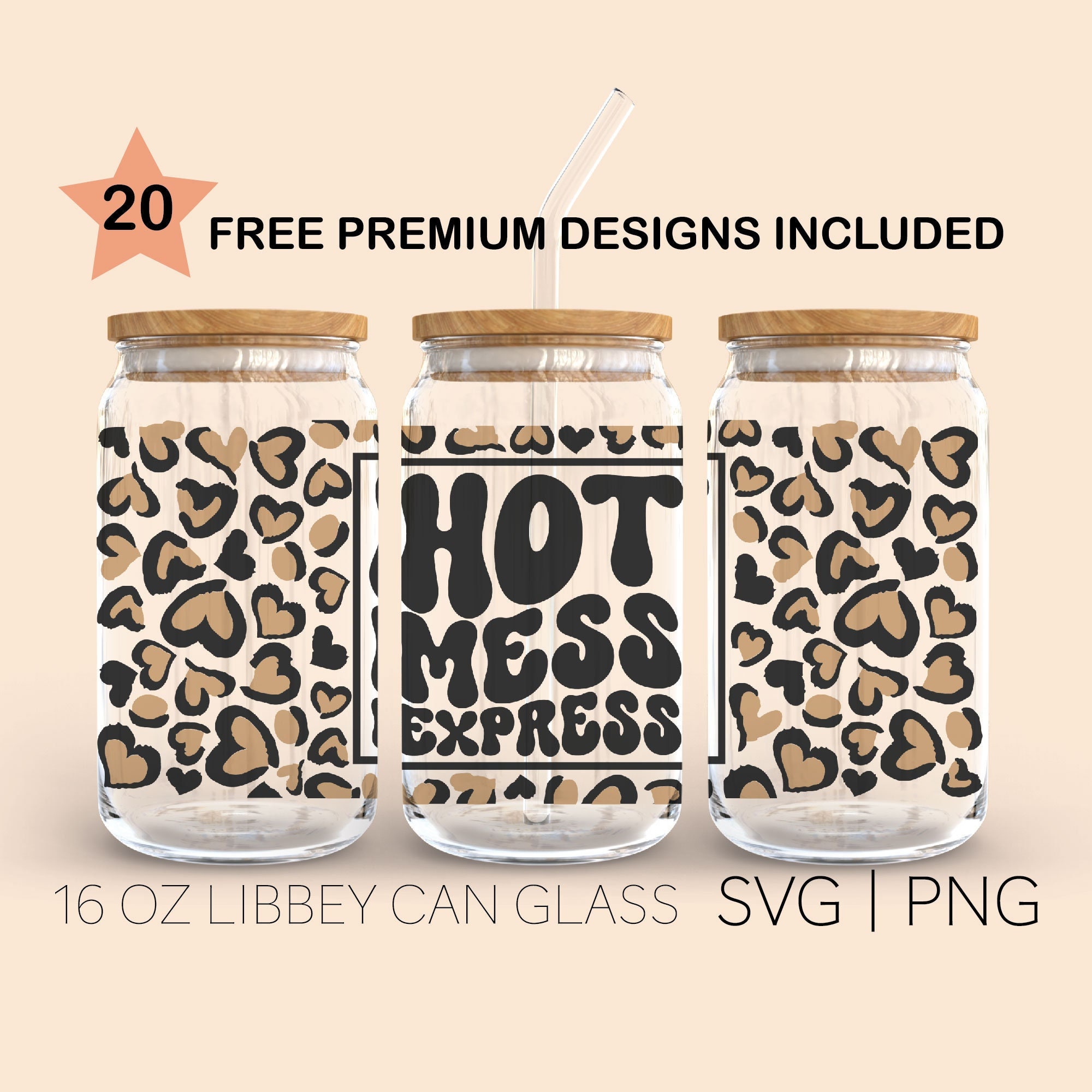 Hot Mess Express Svg 16 Oz Libbey Glass Svg Hot Mess Mom - Etsy