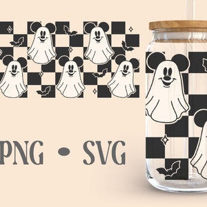 Ghost Mouse Svg, 16 Oz Libbey Glass Svg, Halloween Mouse Ears Glass ...