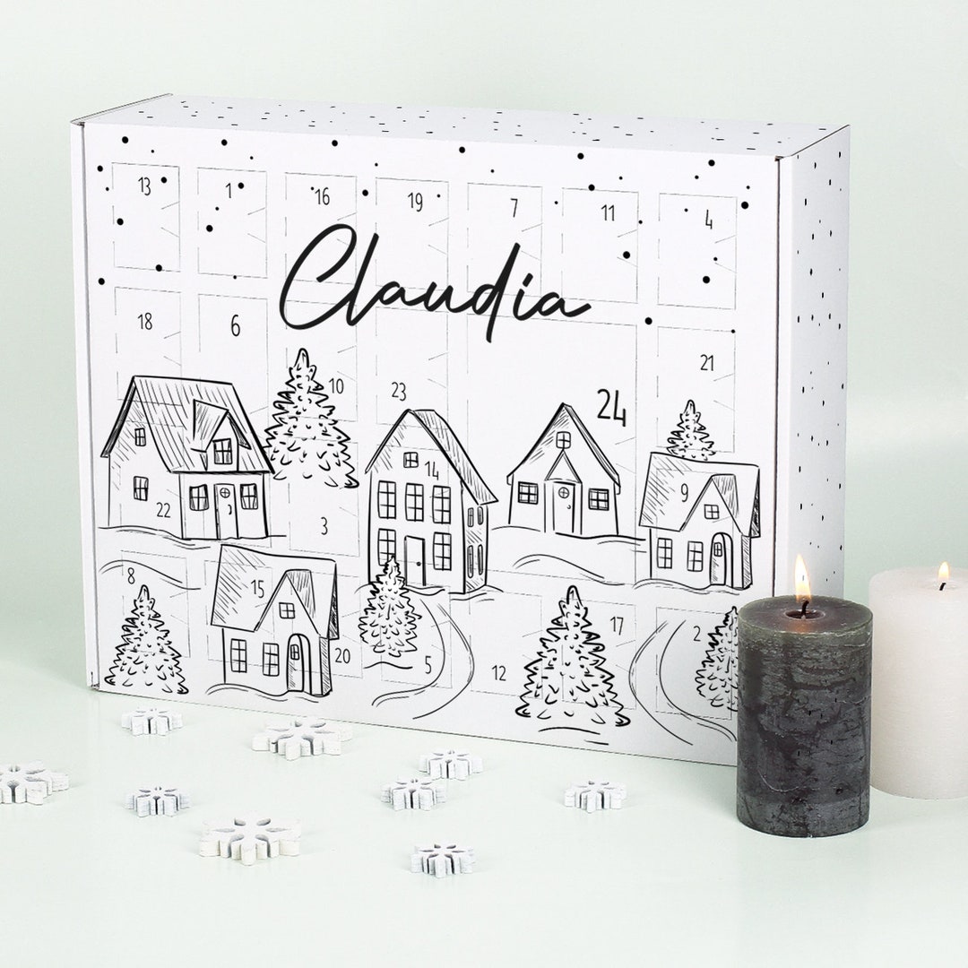 Advent Calendar Fillable With Name Print, Advent Calendar for Women ...