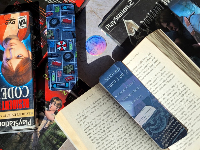 Resident Evil Briefcase Inventory Bookmark Handmade Thick Card - Etsy