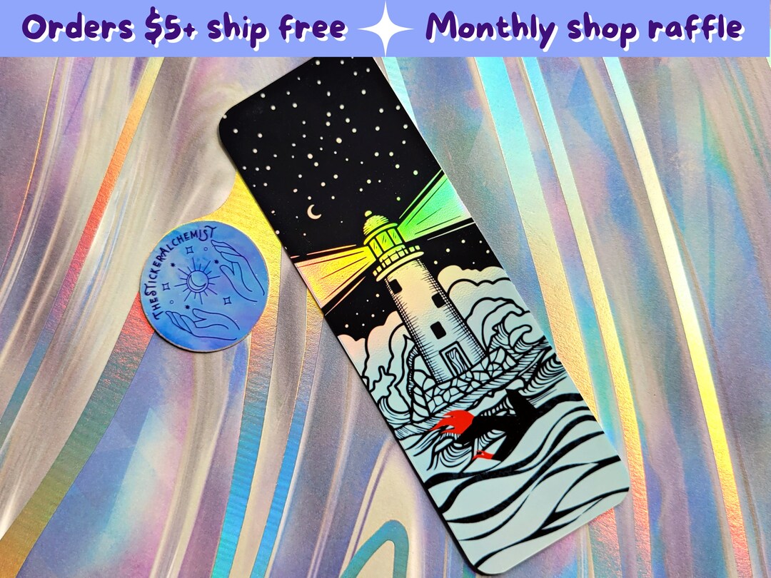 Bioshock Lighthouse Plane Crash Holographic Handmade Bookmarks - Etsy