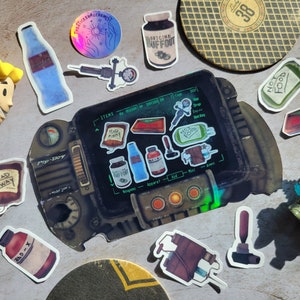 Fallout Sticker Aid Handmade Pack | Waterproof Glossy Sticker, Laptop ...