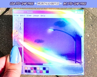 Untitled Paint Window Sticker Retro MS Paint Computer Handmade Vinyl ...