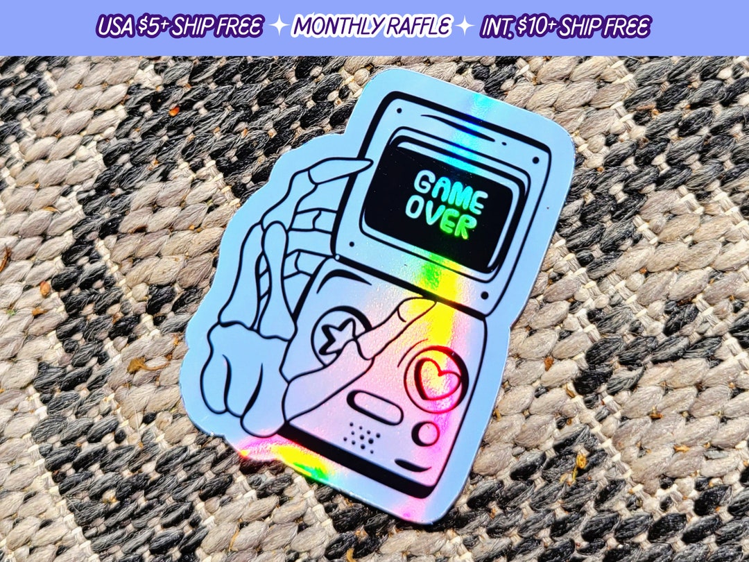 Game Over Skeleton Hand Handheld Video Game Console Handmade - Etsy