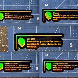 Fallout Reputations Handmade Holographic Vilified Idolized Vinyl ...