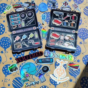 Resident Evil Briefcase Vinyl Decal Handmade Sticker Sheet - Etsy