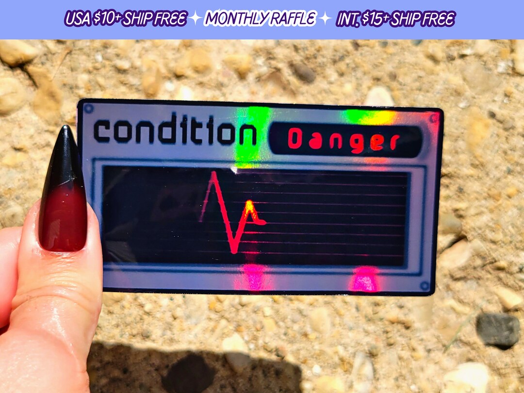 Resident Evil Condition Health Status Danger Weathered Vinyl Decal ...