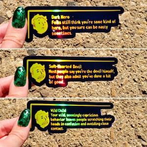 Fallout Reputations Handmade Holographic Vilified Idolized Vinyl ...