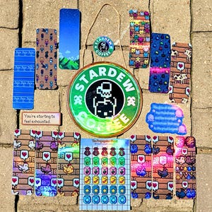 Stardew Coffee Sign Stardew Valley Coffee Bar Handmade Hanging Wooden ...