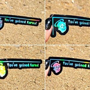 Fallout Karma Lost or Gained Handmade Holographic Vinyl Sticker - Etsy