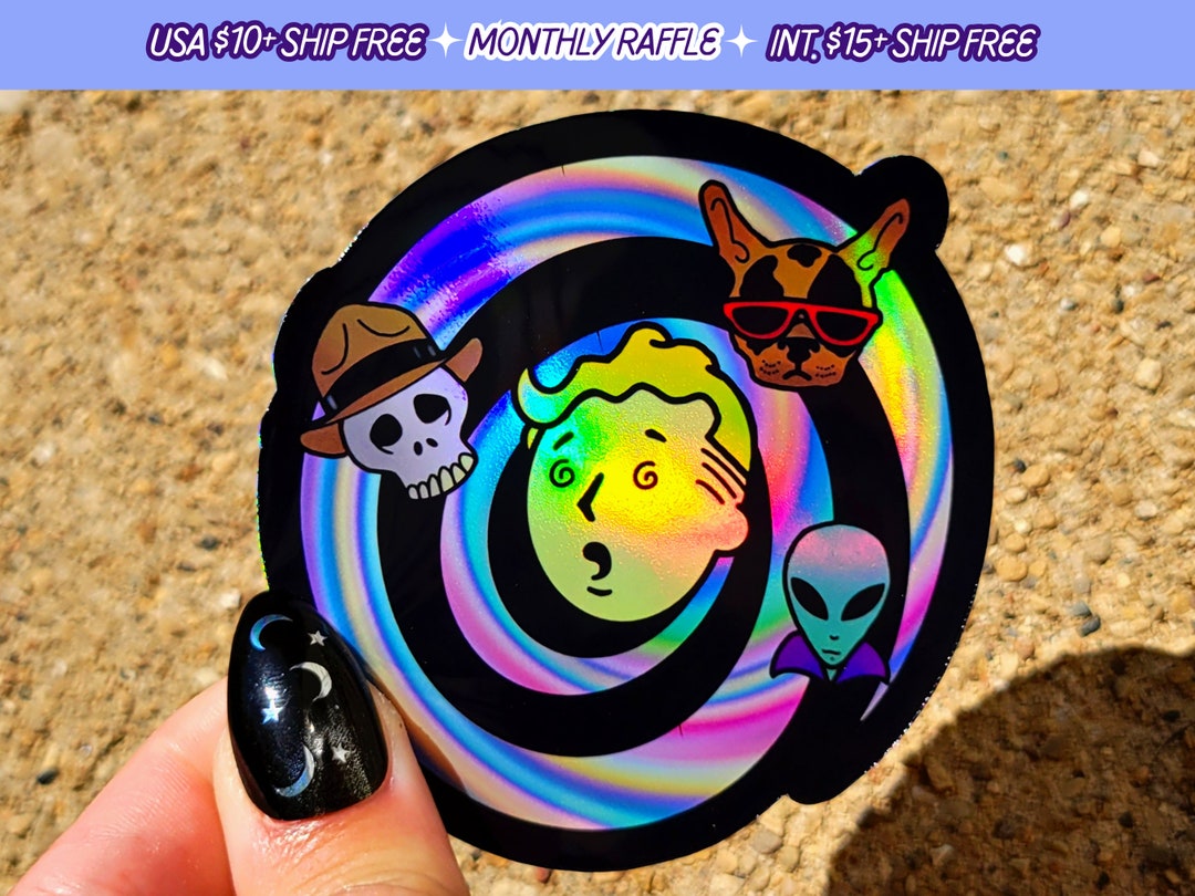 Fallout Wild Wasteland Handmade Holographic Vinyl Sticker - Etsy