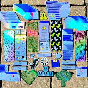 Motherboard Tree Sticker Circuitry Computer Handmade Holographic ...