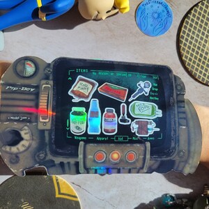 Fallout Pip-boy Handmade Sticker | Waterproof Glossy Sticker, Laptop ...