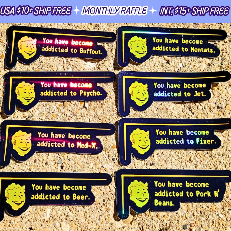Funny Fallout Stickers - Etsy