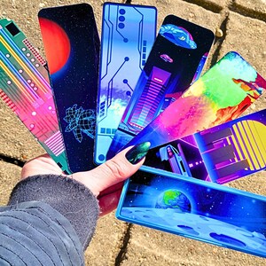 Sci-fi HUD Holographic Bookmark Handmade Computer Futuristic Cyberpunk ...