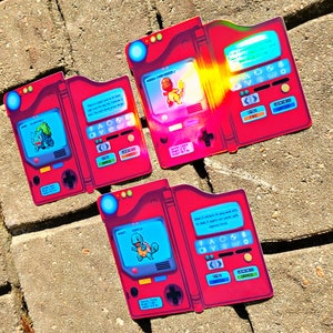 Pokedex Bulbasaur Handmade Sticker Sheet Holographic Video Game Vinyl ...