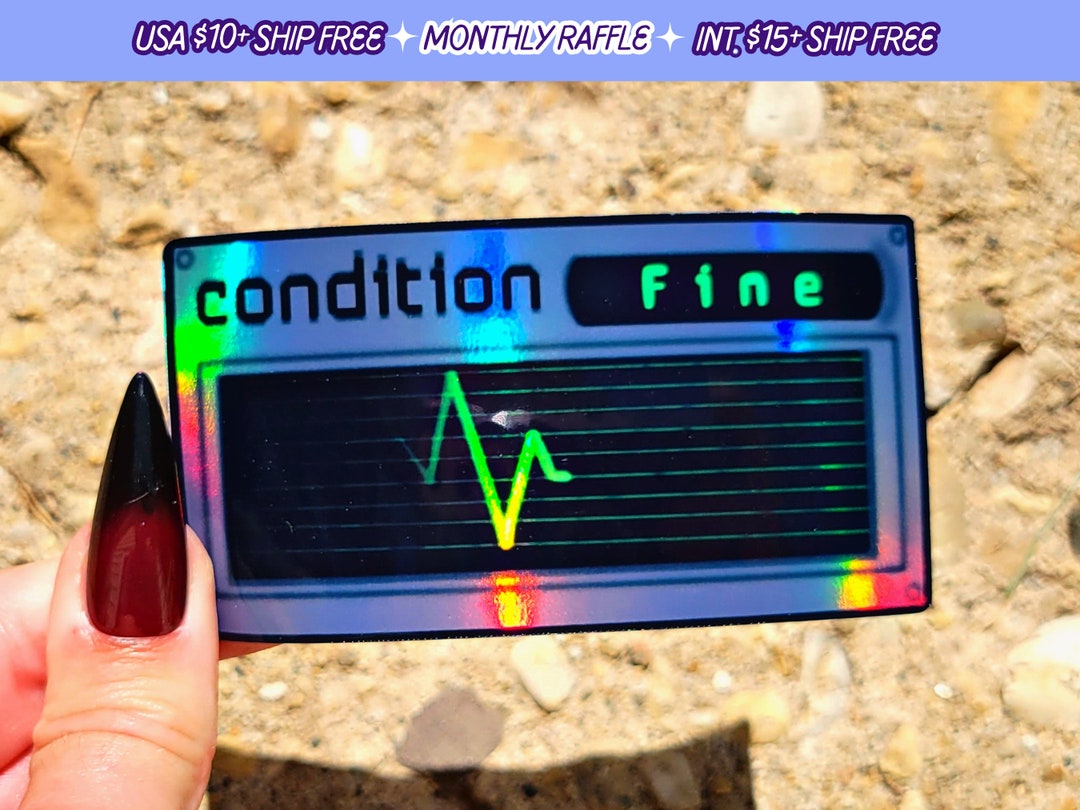 Resident Evil Condition Health Status Fine Weathered Vinyl Decal ...