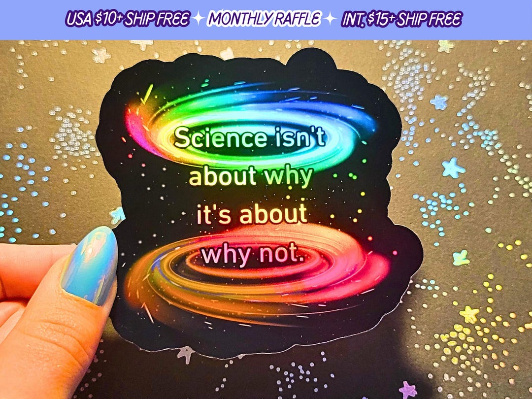 Portal Science Sticker Holographic Video Game Handmade Portal 2 ...