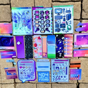 Code Holographic Bookmark Handmade Coding PC Tech Thick Card Stock - Etsy