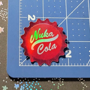 Fallout Bottle Caps Sticker Handmade Nuka Cola Holographic Sticker Pack ...