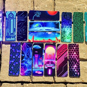 Sci-fi HUD Holographic Bookmark Handmade Computer Futuristic Cyberpunk ...