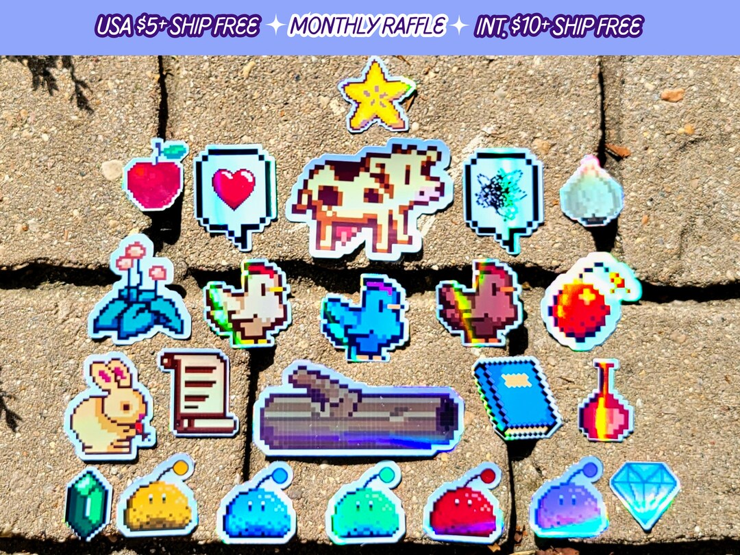 Stardew Valley Choose Your Vinyl Decal Sticker Pack Bundles - Etsy