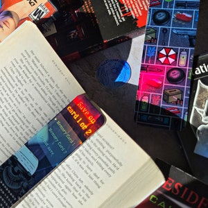 Resident Evil Briefcase Inventory Bookmark Handmade Thick Card Stock - Etsy