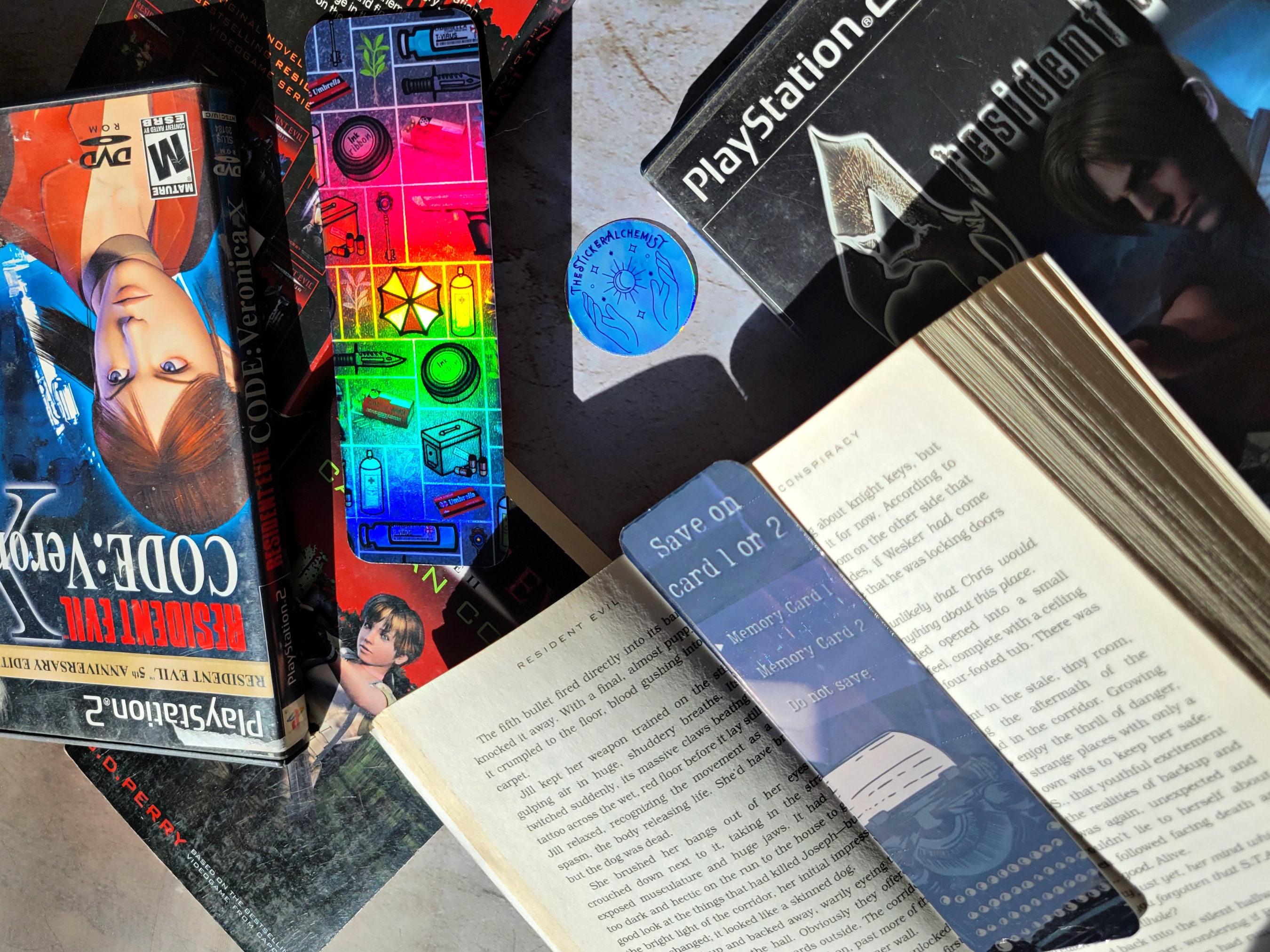 Resident Evil Briefcase Inventory Bookmark Handmade Thick Card - Etsy