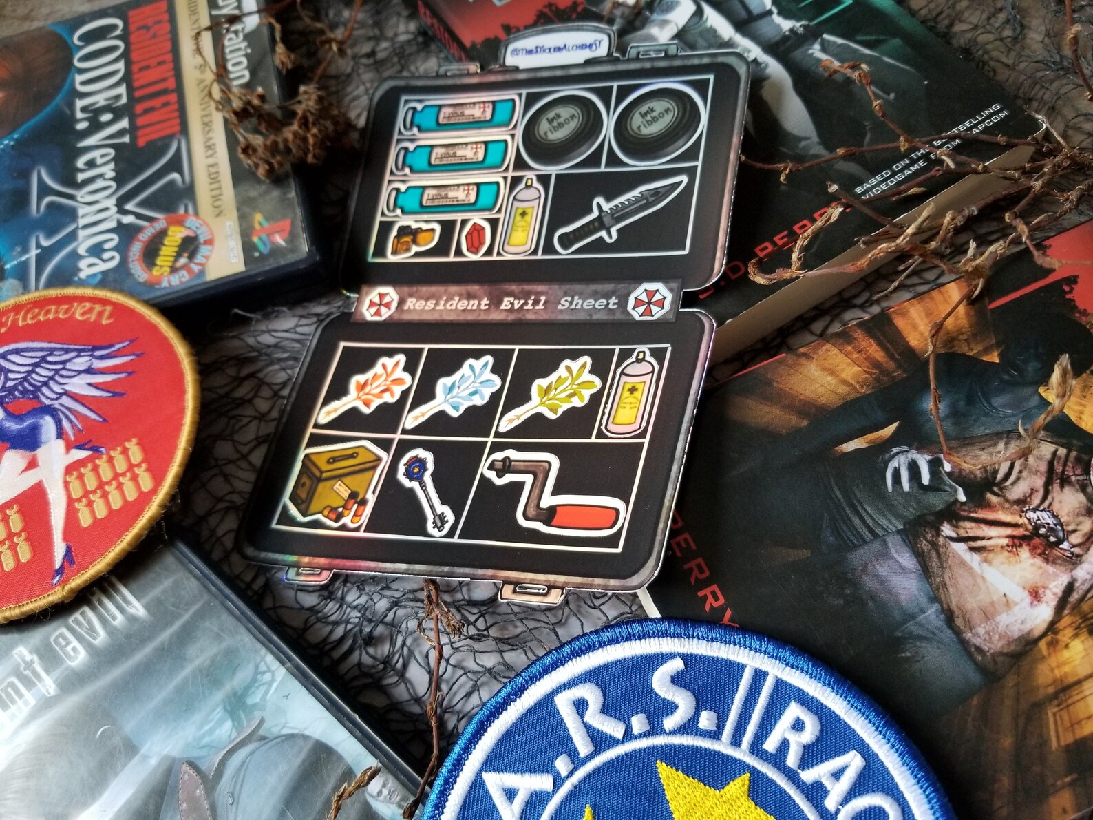 Resident Evil Briefcase Vinyl Decal Handmade Sticker Sheet - Etsy