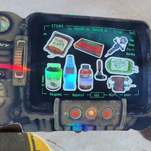 Fallout Pip-boy Handmade Sticker Waterproof Glossy Sticker, Laptop ...