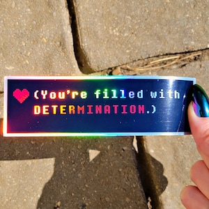 Undertale Soul Colors and Traits Quote Sticker Video Game Handmade ...