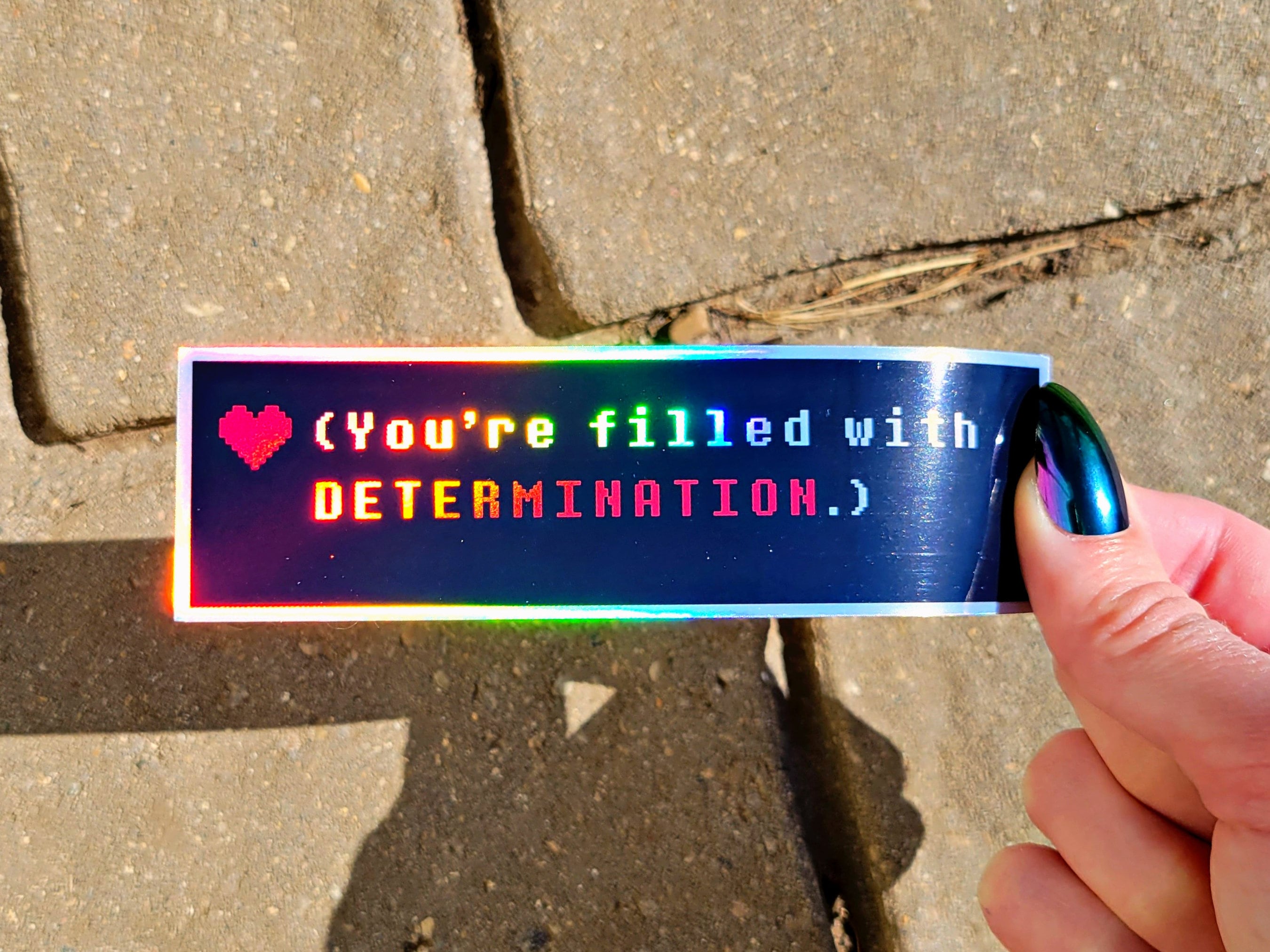 Undertale Soul Colors and Traits Quote Sticker Video Game Handmade ...