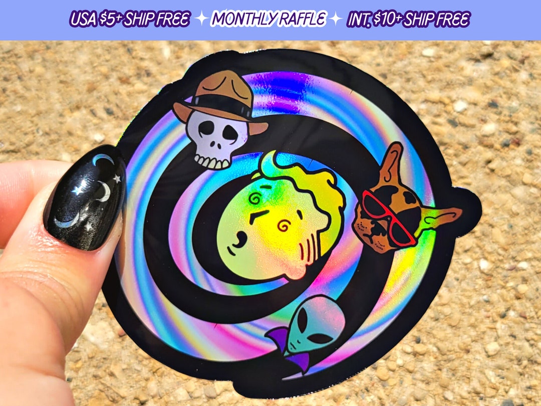 Fallout Wild Wasteland Handmade Holographic Vinyl Sticker - Etsy
