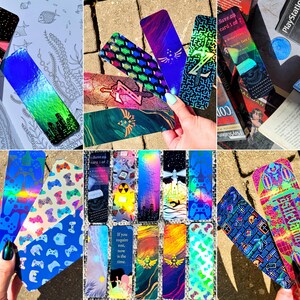Holographic Bookmark Choose Your Own Bundles Packs Bulk Handmade Thick ...