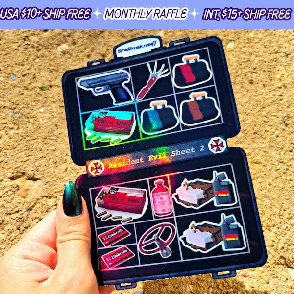 Sticker Sheet Resident Evil - Etsy