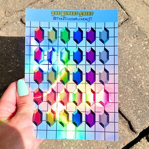 Rupee Rainbow Legend of Zelda Rupees Vinyl Sticker Sheet - Etsy