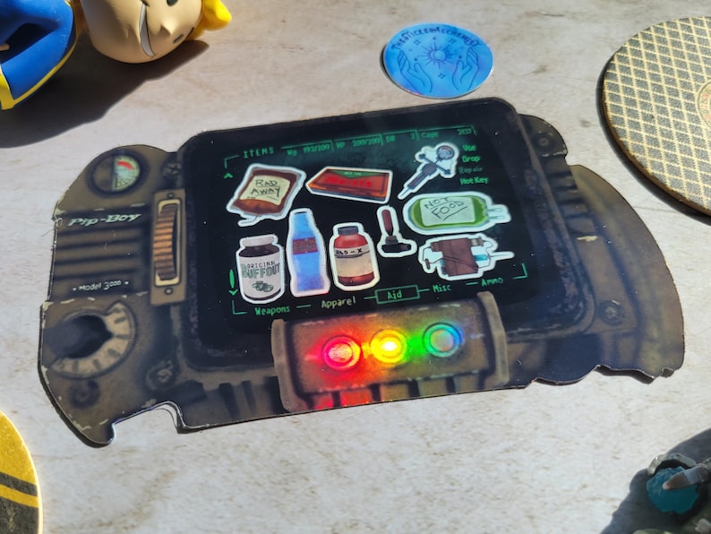 Fallout Pip-boy Handmade Sticker Waterproof Glossy Sticker - Etsy