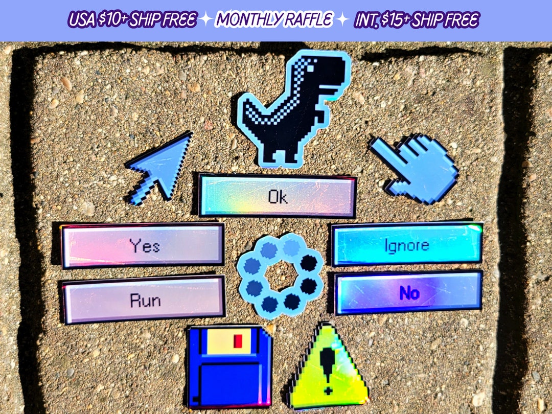 PC Choose Your Own Vinyl Computer Retro Tech Decal Sticker Pack Bundles ...