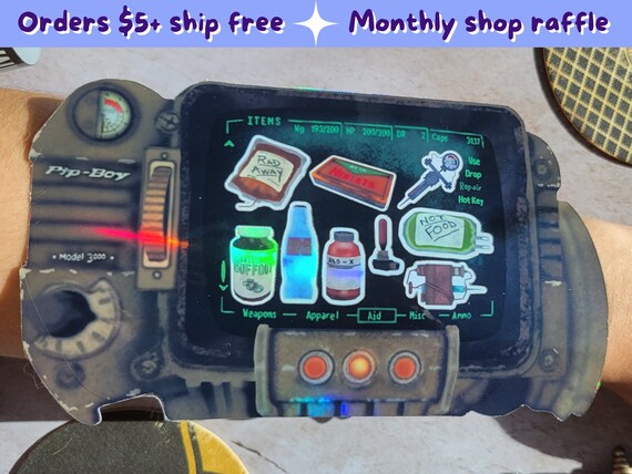 Fallout Pip-boy Handmade Sticker Waterproof Glossy Sticker - Etsy