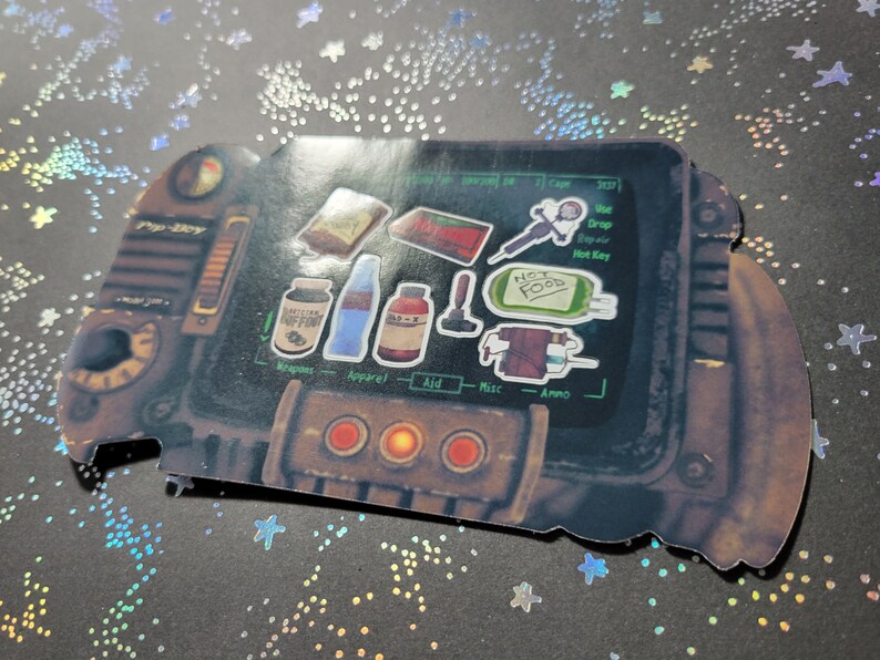 Fallout Pip-boy Handmade Sticker Waterproof Glossy Sticker - Etsy