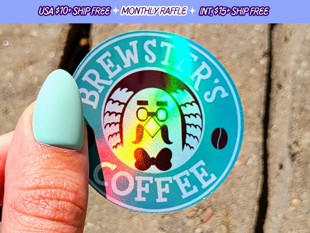 Animal Crossing Brewster's Coffee Stickers the Roost Handmade New ...