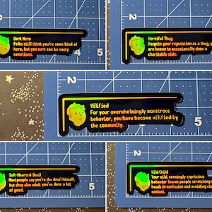 Fallout Reputations Handmade Holographic Vilified Idolized Vinyl ...